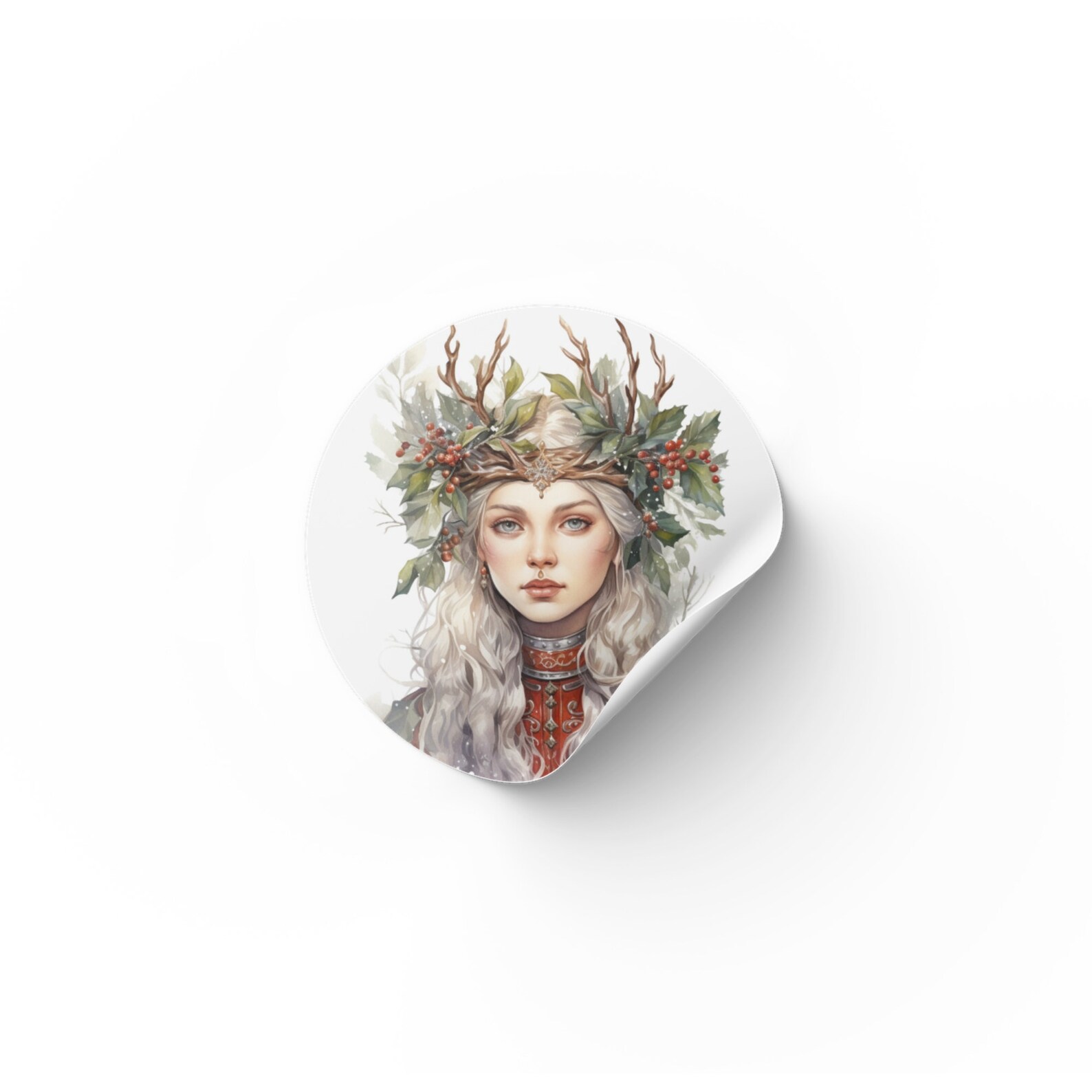 Yule Clip Art | Snow Queen Celtic Clip Art Watercolor Clip Art Yule JPG ...