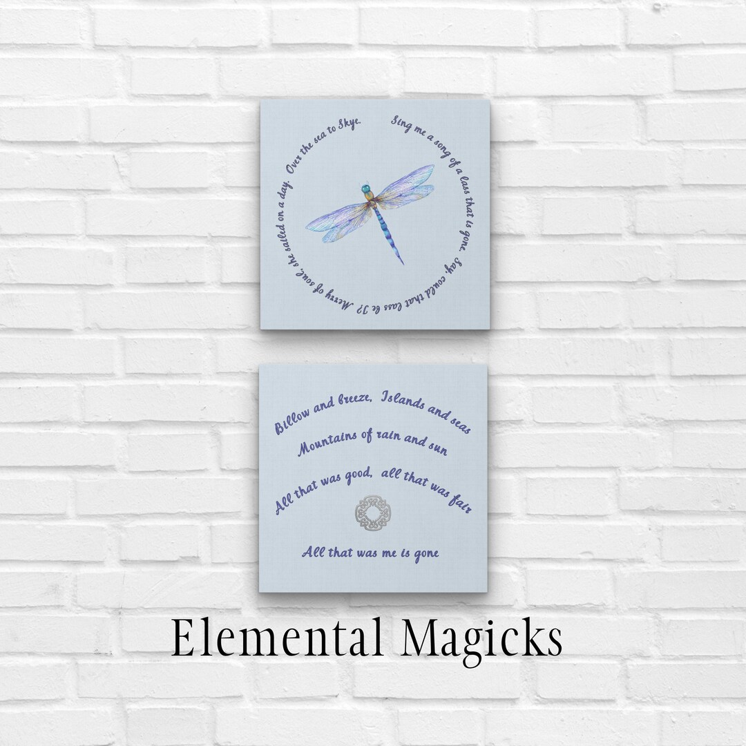 Outlander Skye Boat Song Set of 2 Fan Art JPG Printable Wall Art ...