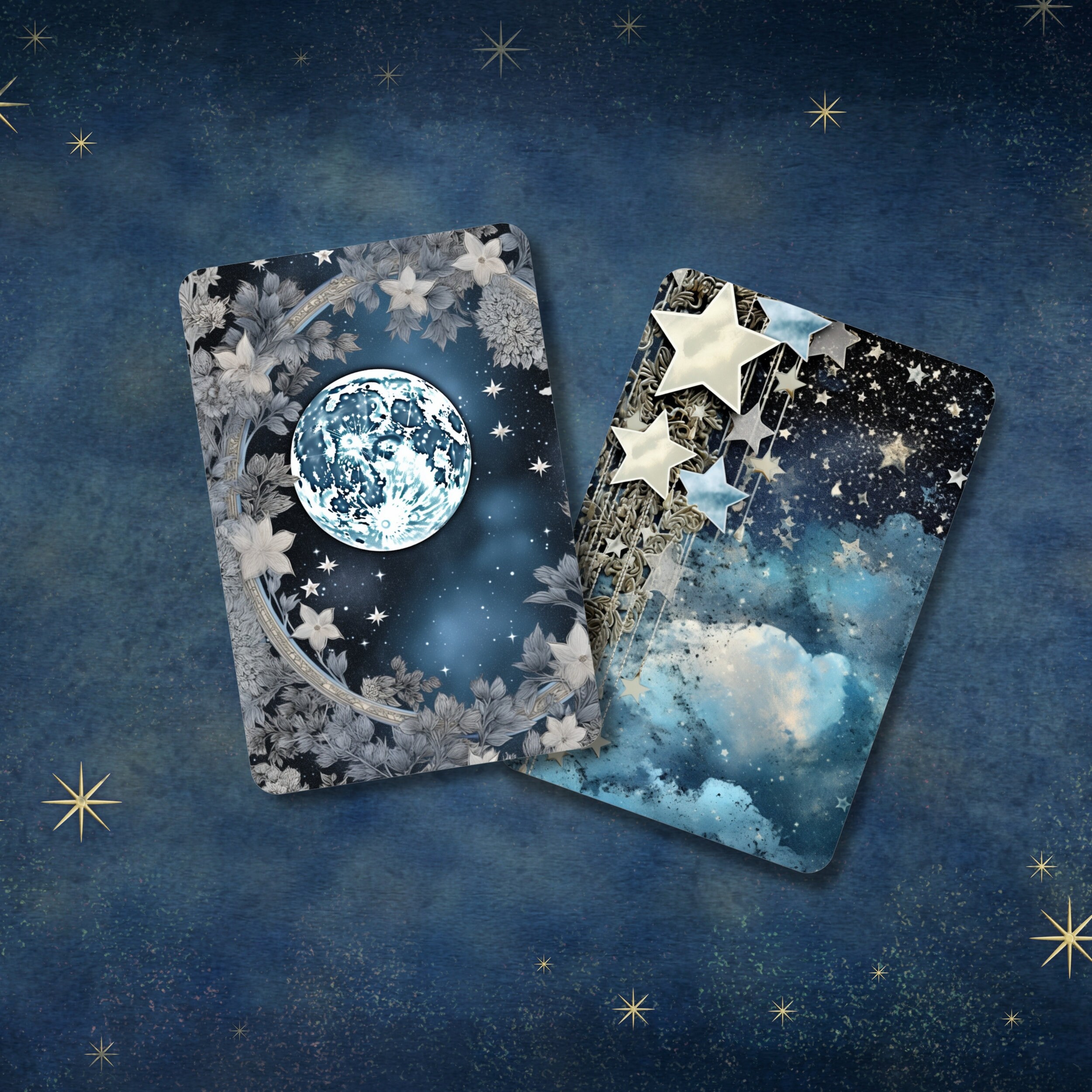 Celestial Moon Stars Junk Journal Kit Book of Shadows Pages - Etsy