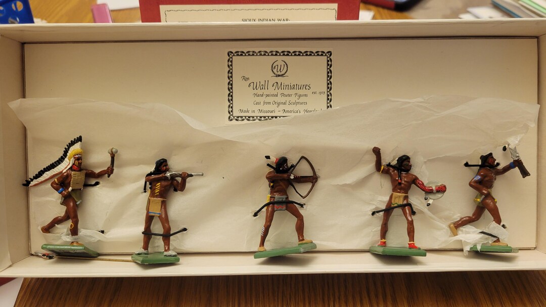 Ron Wall Miniatures- Sioux Warriors- Set 75 - Etsy
