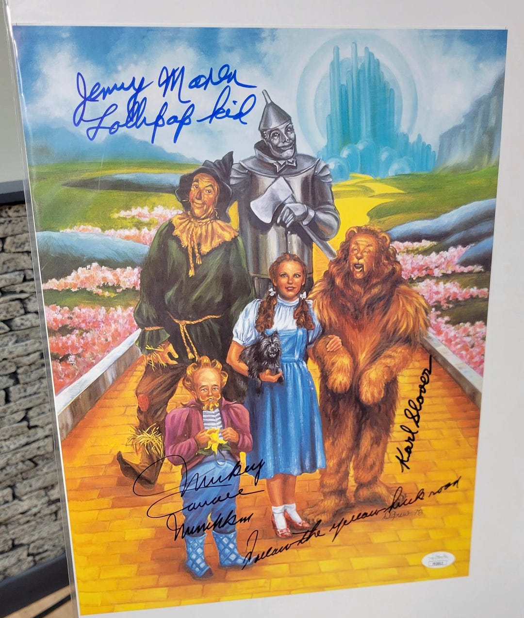Wizard of Oz Autographed Photo – Signed by 3 Munchkins, JSA Certified ...