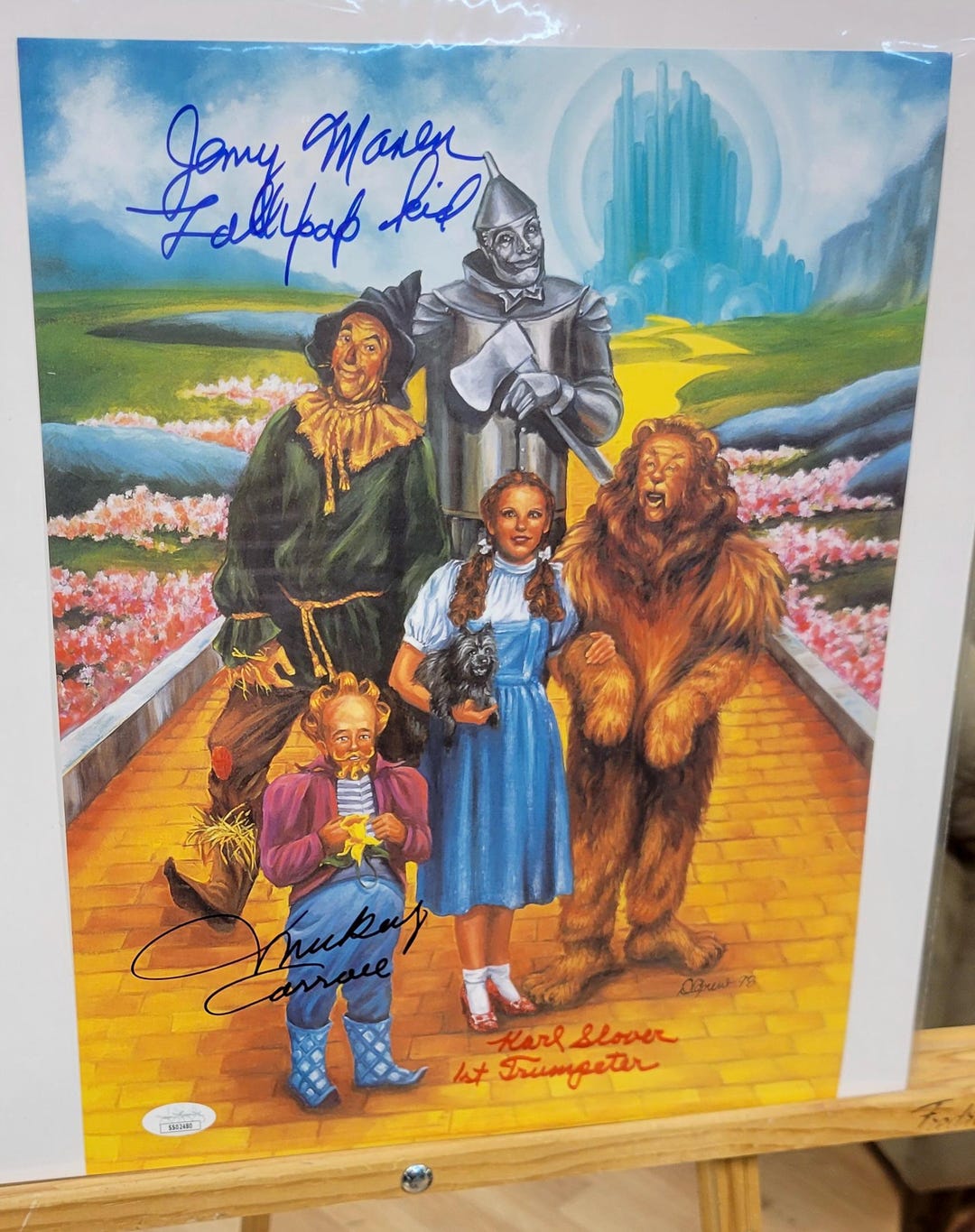 Wizard of Oz Autographed Photo – Signed by 3 Munchkins, JSA Certified ...
