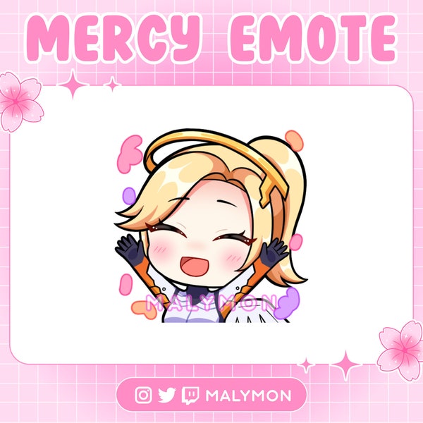 Mercy Cute Emotes - Etsy