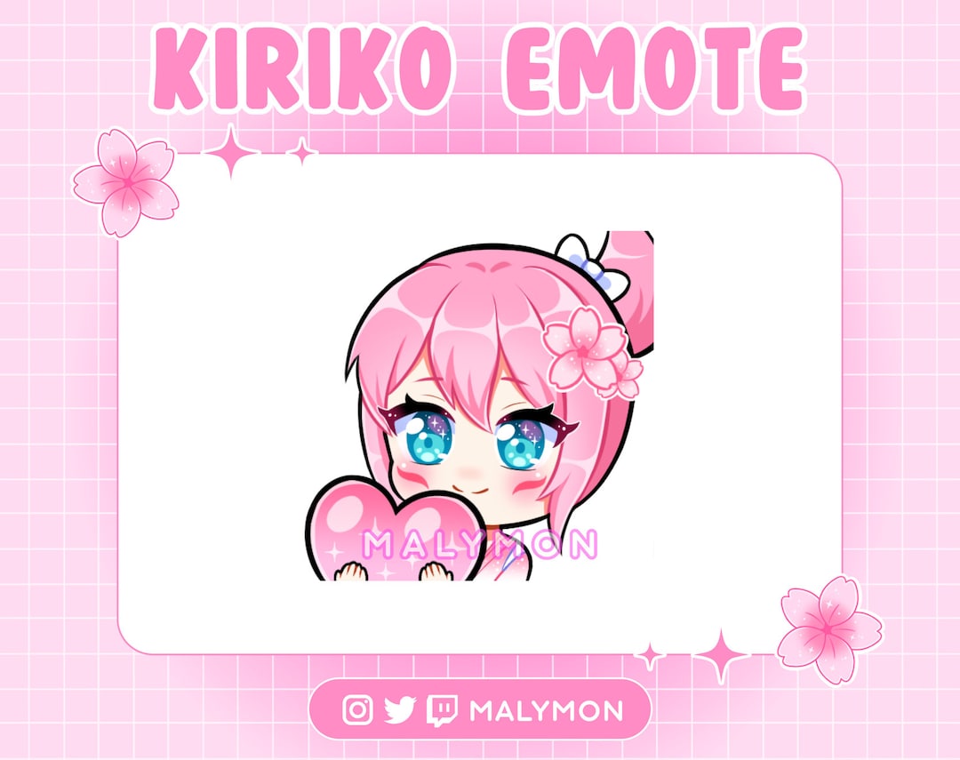 Cute Kiriko Sakura Overwatch Heart Love Emote Cherry Blossom Premade ...