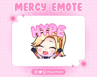Cute Mercy Overwatch Sip Drink Drinking Boba Bubble Tea Emote Premade ...