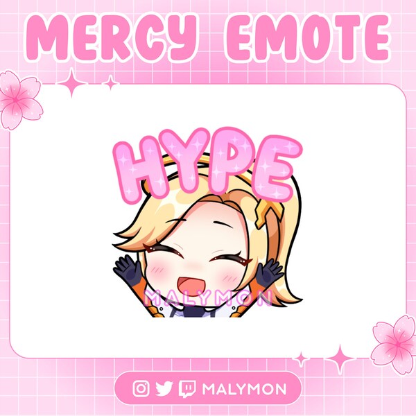 Overwatch Emotes Mercy Twitch Emote - Etsy