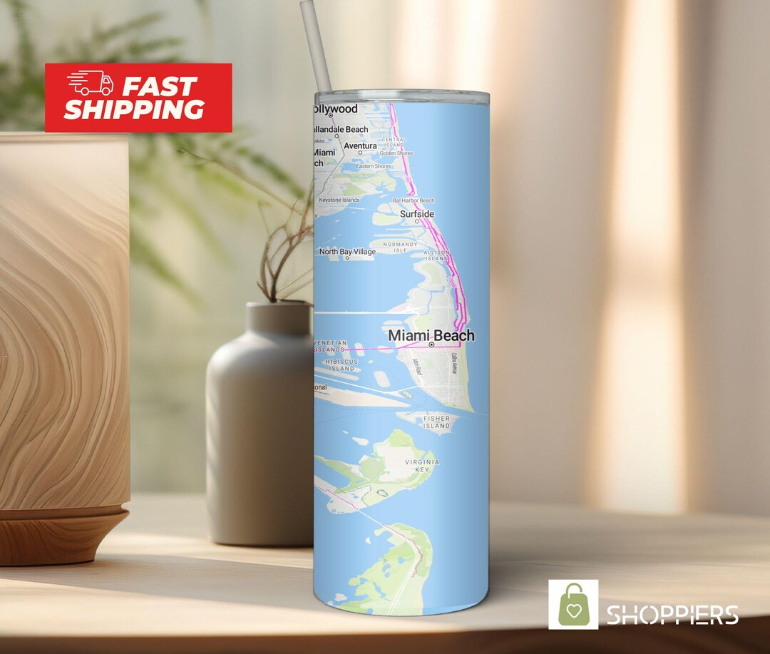 Custom Map Tumbler | You Pick Any Cities, States, or Countries | Travel ...