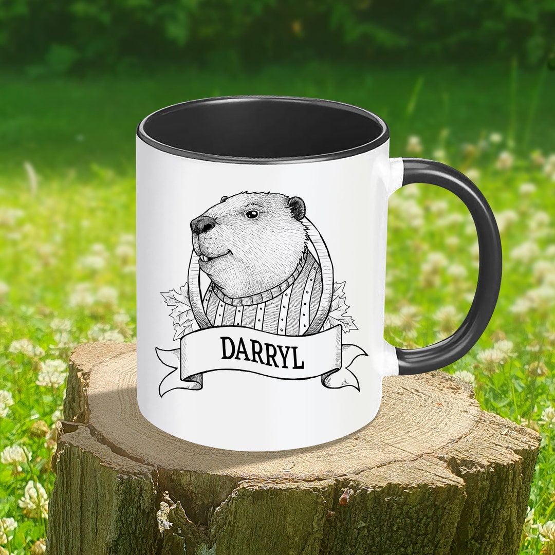 Customizable Beaver Mug | Personalized Text | Represent Loved One With ...