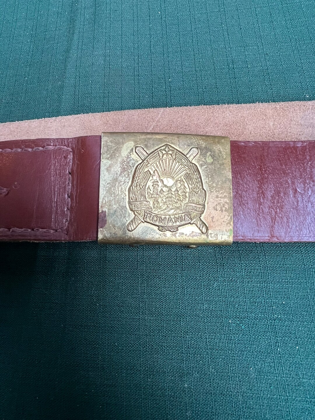 Vintage Military Surplus Romanian Army Leather Belt Size 110 - Etsy