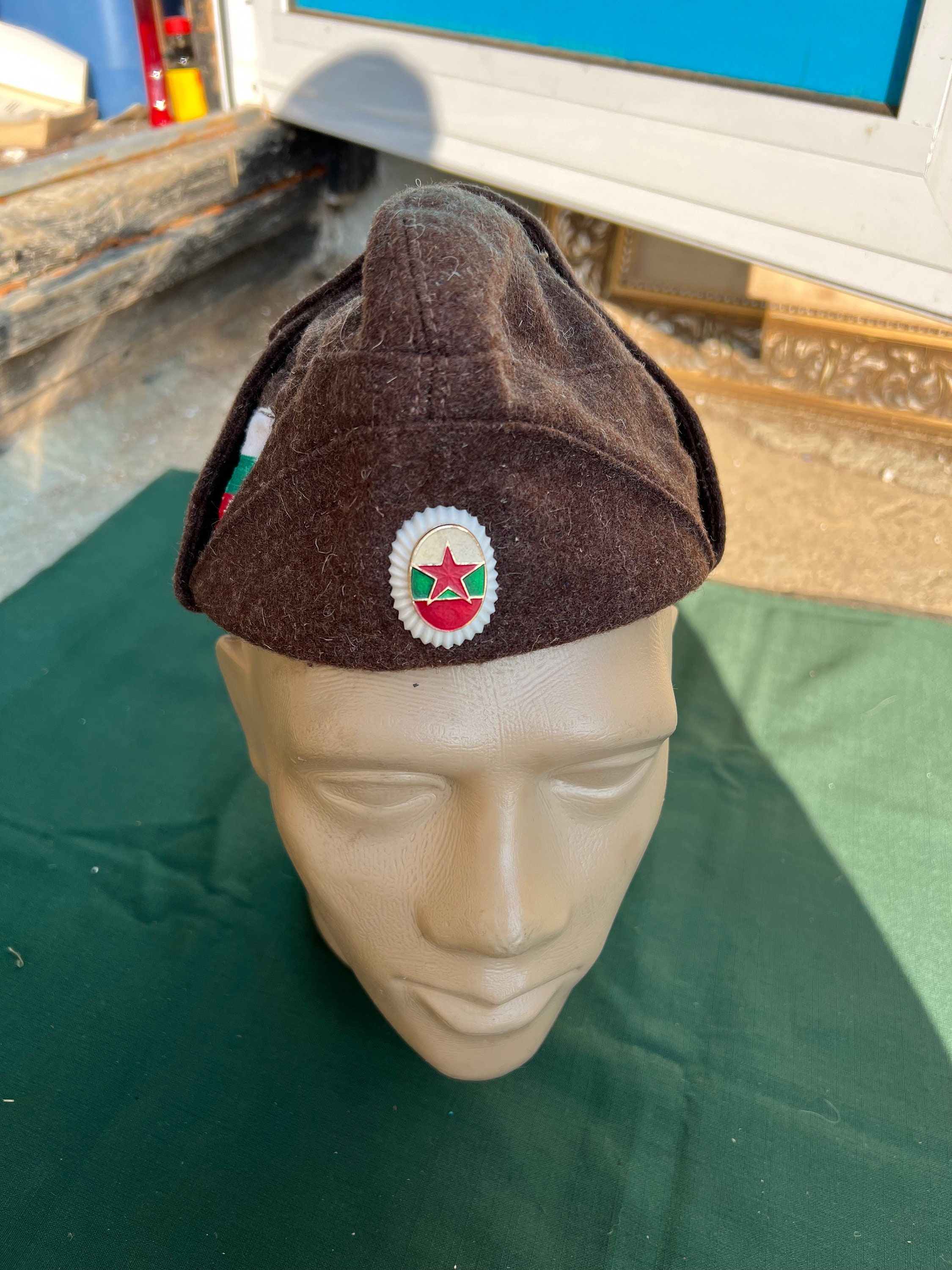 Old Bulgarian Army Soldier's Winter Hat Soldiehatsr's Cap of Bulgarian ...