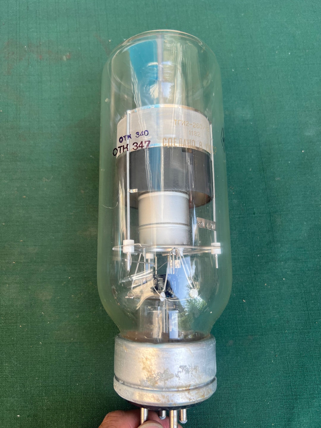 Vintage Military Soviet Union Pulse 12mwatt Power Glass Thyratron Tube ...