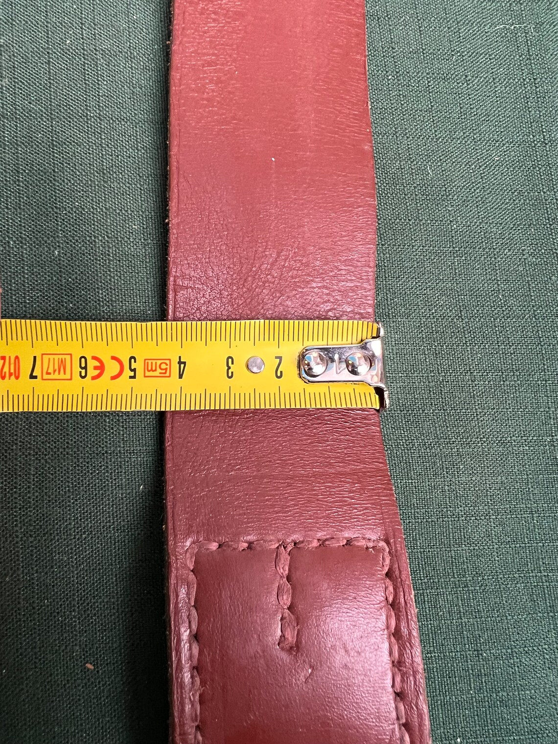 Vintage Military Surplus Romanian Army Leather Belt Size 110 Cm 1977s ...