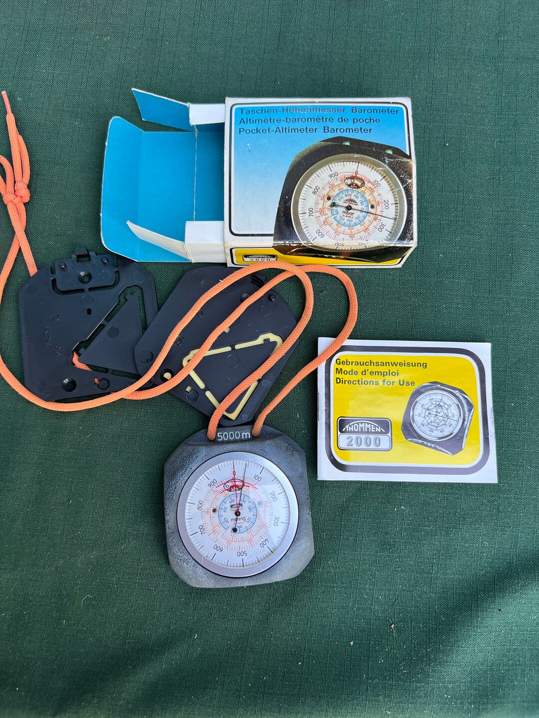 Vintage Swiss Thommen Altimeter Barometer 6000 M With + Instructions - Etsy