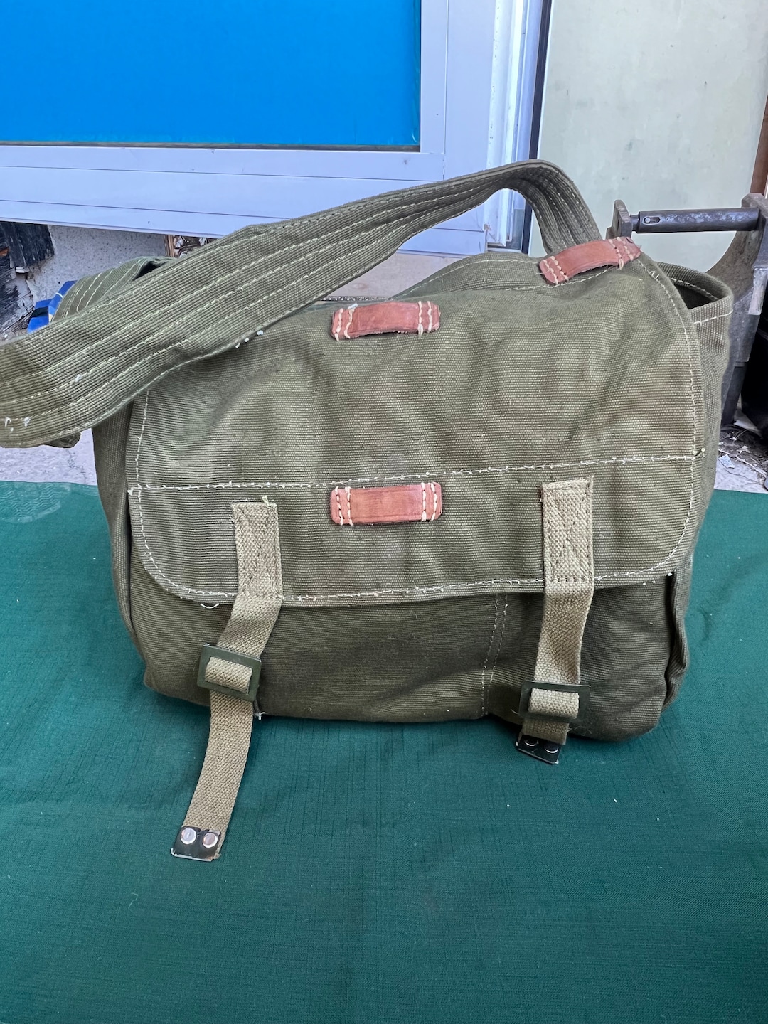 Vintage Military Canvas Romanian Army Rucksack Haversack Bag Unique ...