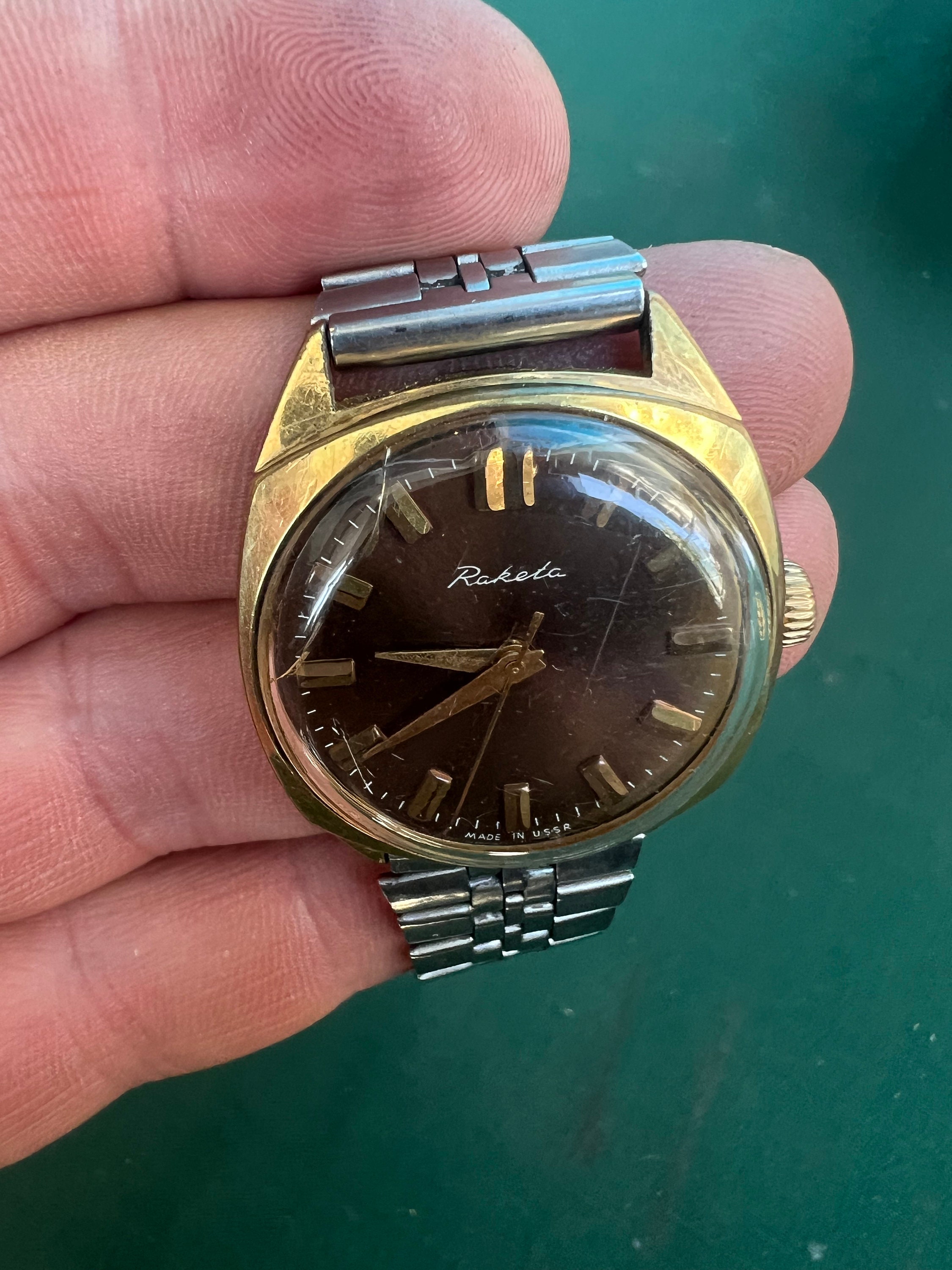 Vintage Wrist Watch Raketa, Soviet Era Watch, Wristwatch USSR, Watch ...