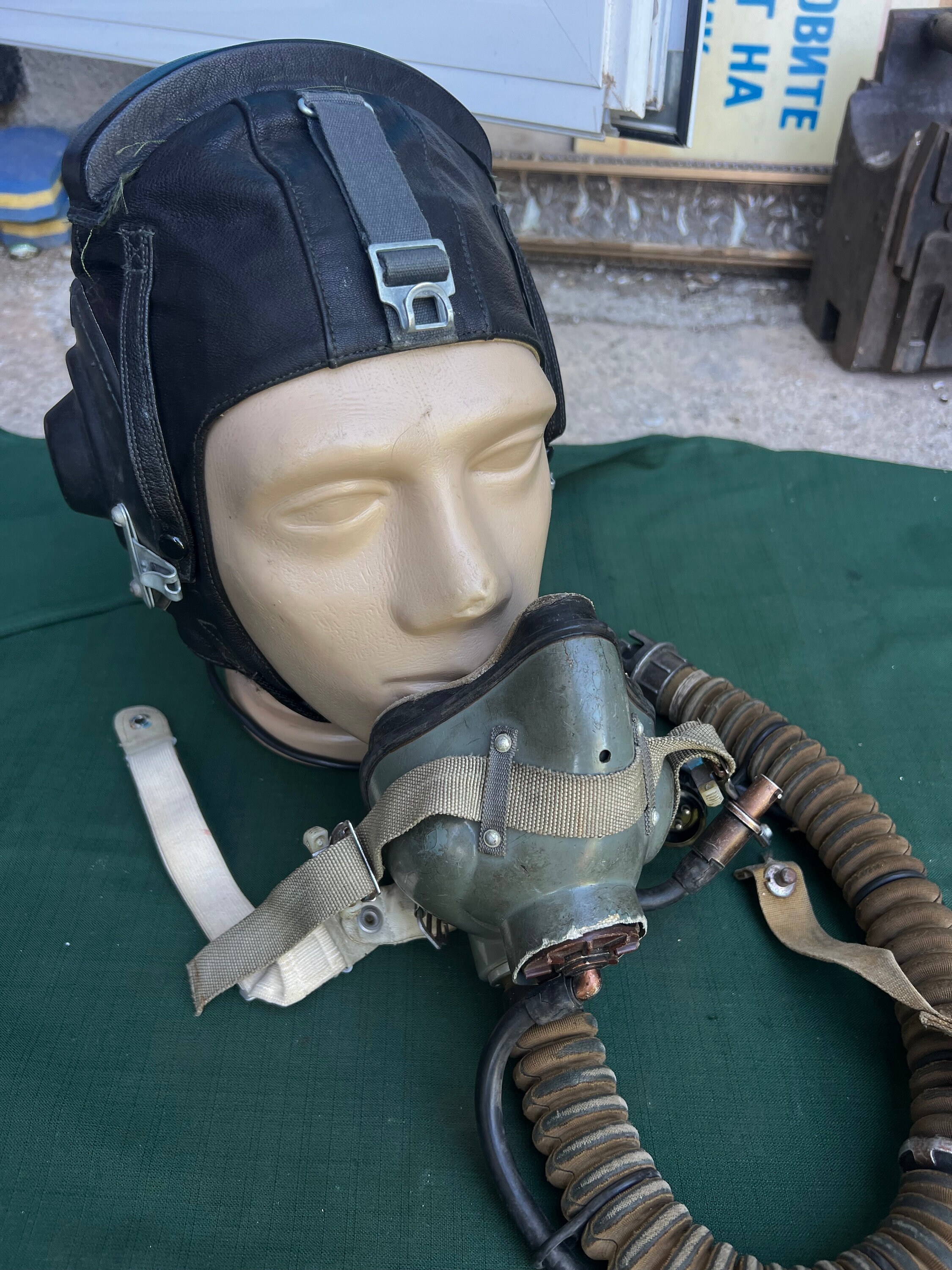 Soviet Military Leather Fur Helmet USSR Air Force Pilot - Etsy