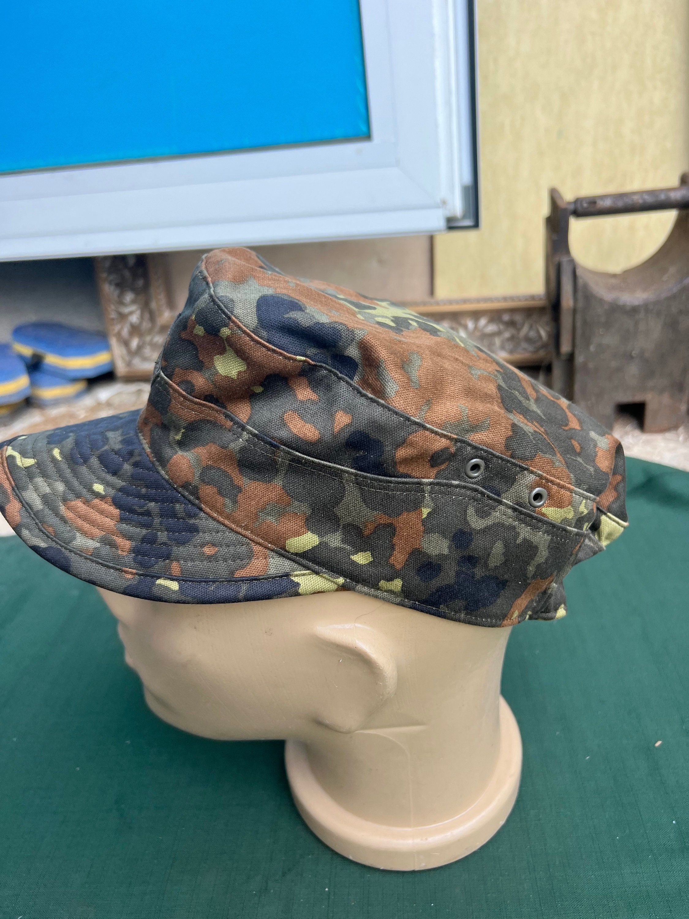 Genuine Original German Army Flecktarn Cap BW Woodland Camo Military Hat - Etsy