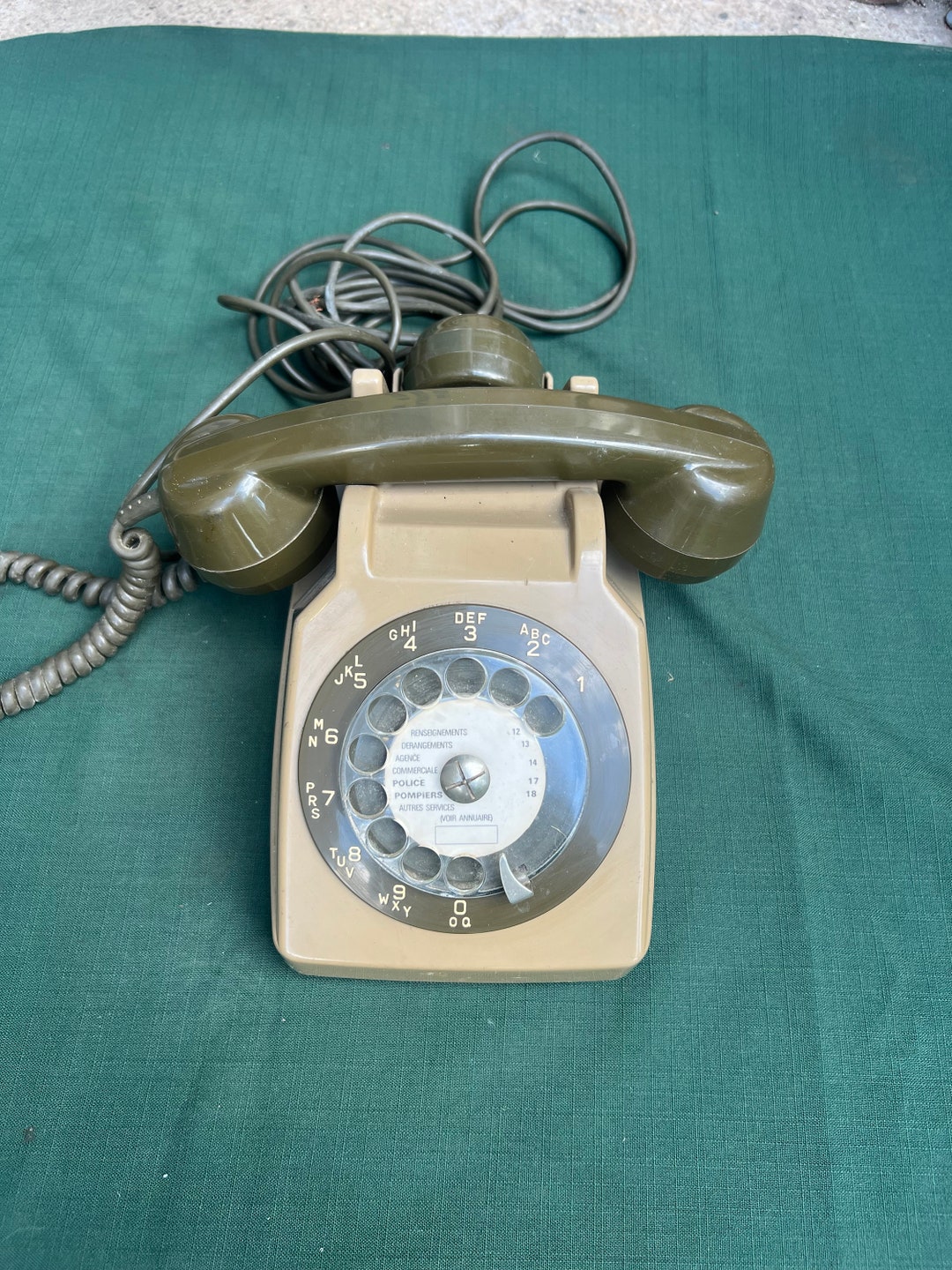 Vintage Rotary Telephone, Table Model So,co Tel S63 - Etsy