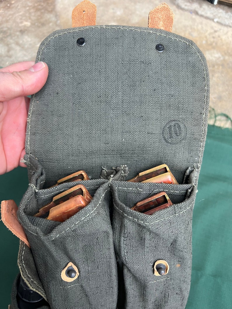 Bulgarian AK47 Ammo Bag With 4 Cells for 4 Mags Pouch Kalashnikov Rifle ...