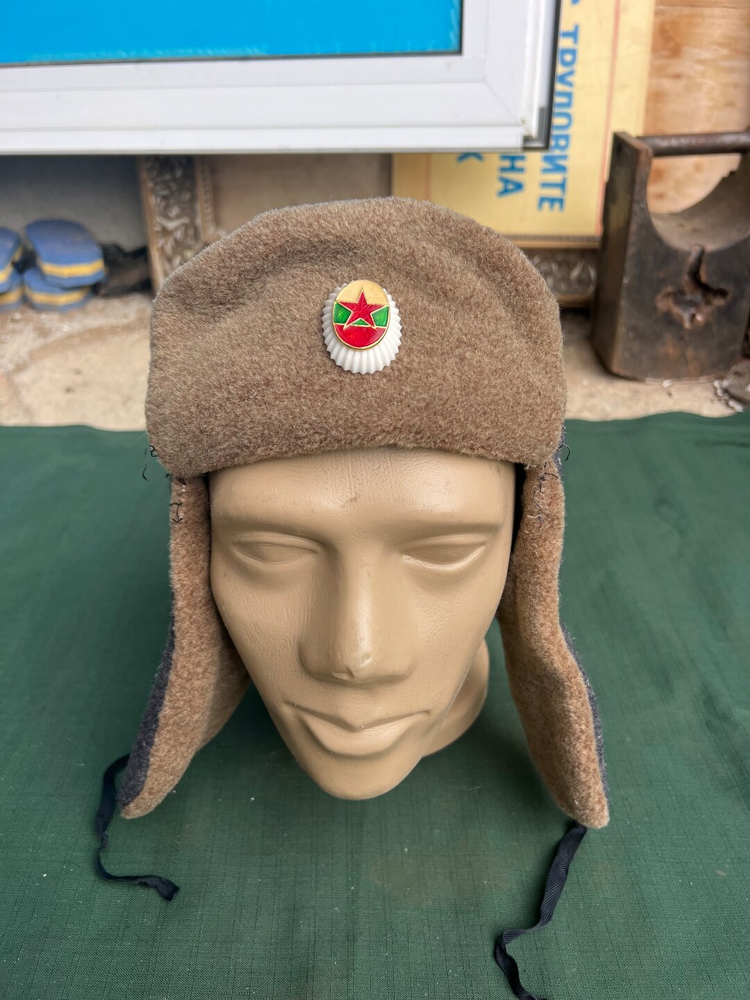 Old Bulgarian Army Soldier's Winter Hat Soldiehatsr's Cap of Bulgarian ...