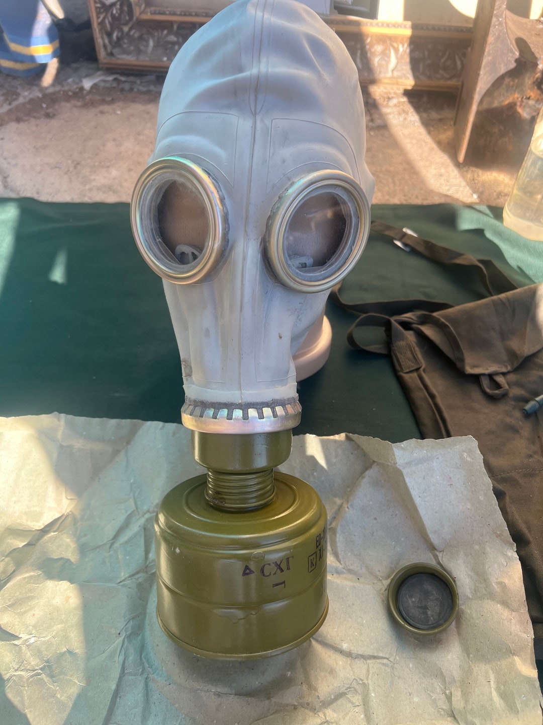 Vintage Soviet Russian Military Gas Mask GP-5 + Gift - Etsy