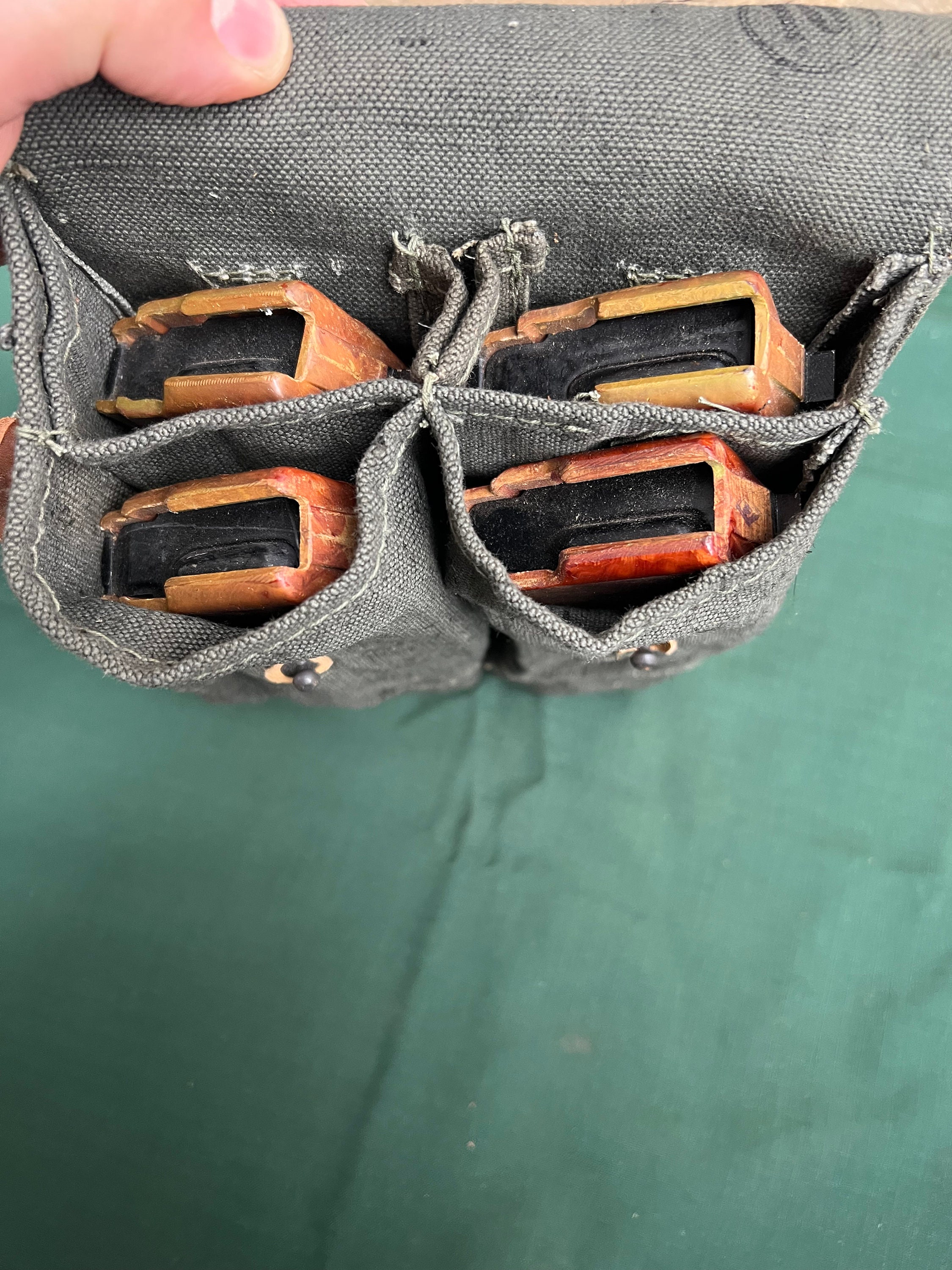 Bulgarian AK47 Ammo Bag With 4 Cells for 4 Mags Pouch Kalashnikov Rifle ...