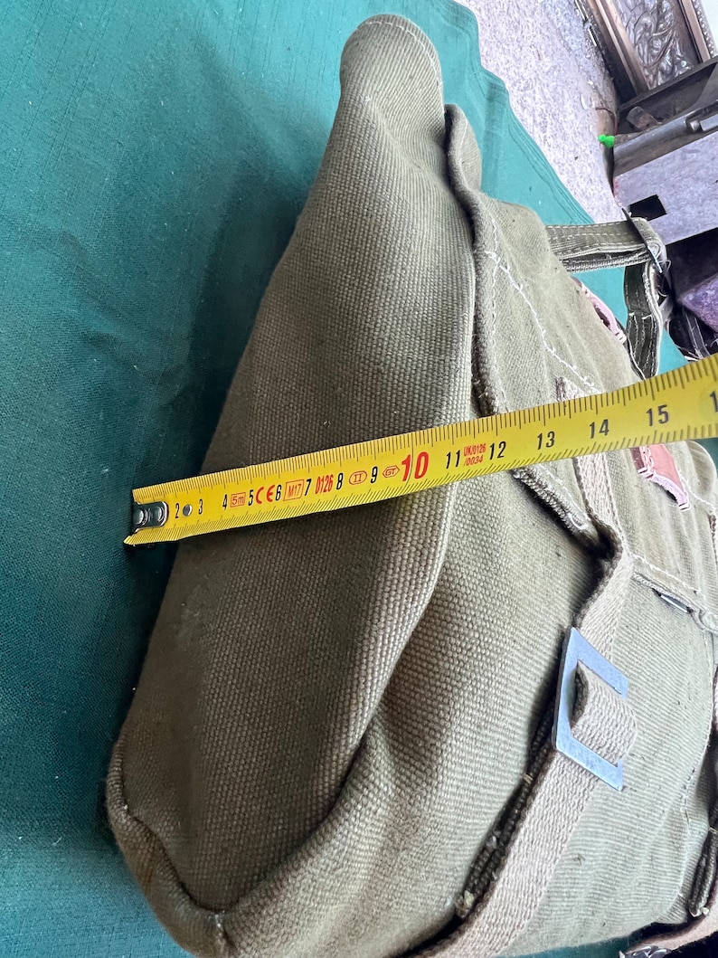 Vintage Military Canvas Romanian Army Rucksack Haversack Bag Unique ...