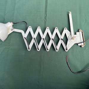 Vintage Industrial Machine Age Scissor Extension Wall Lamp - Etsy