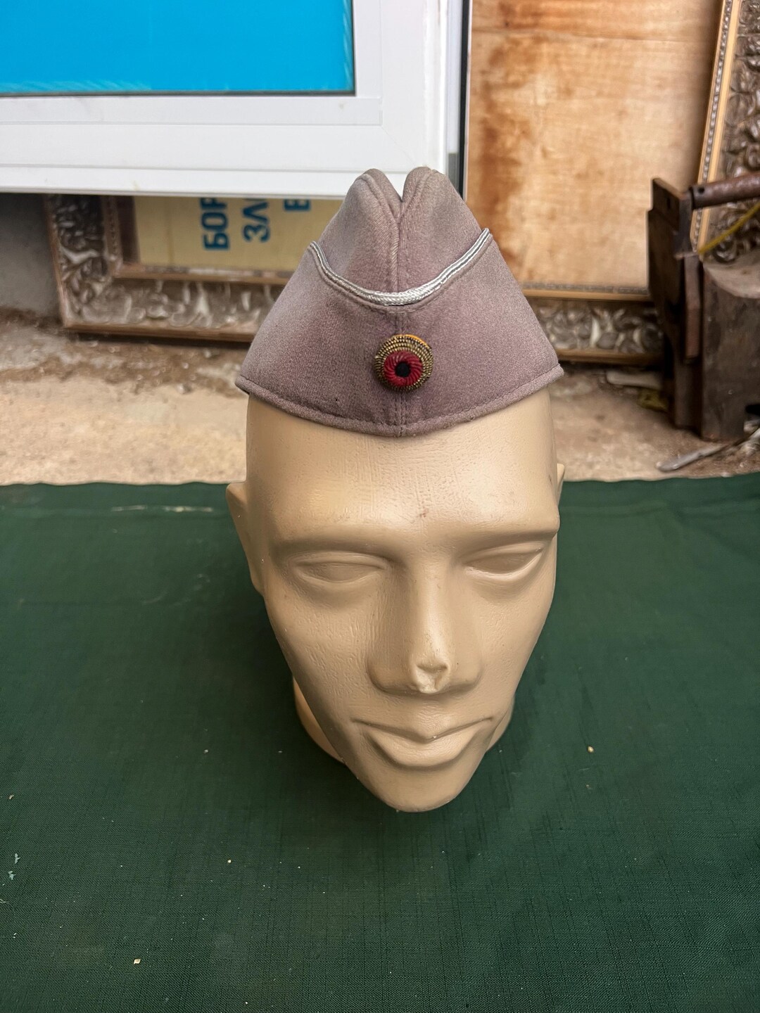 Vintage German Army/navy/air Force Flat Cap/envelope/side/forage Hat ...