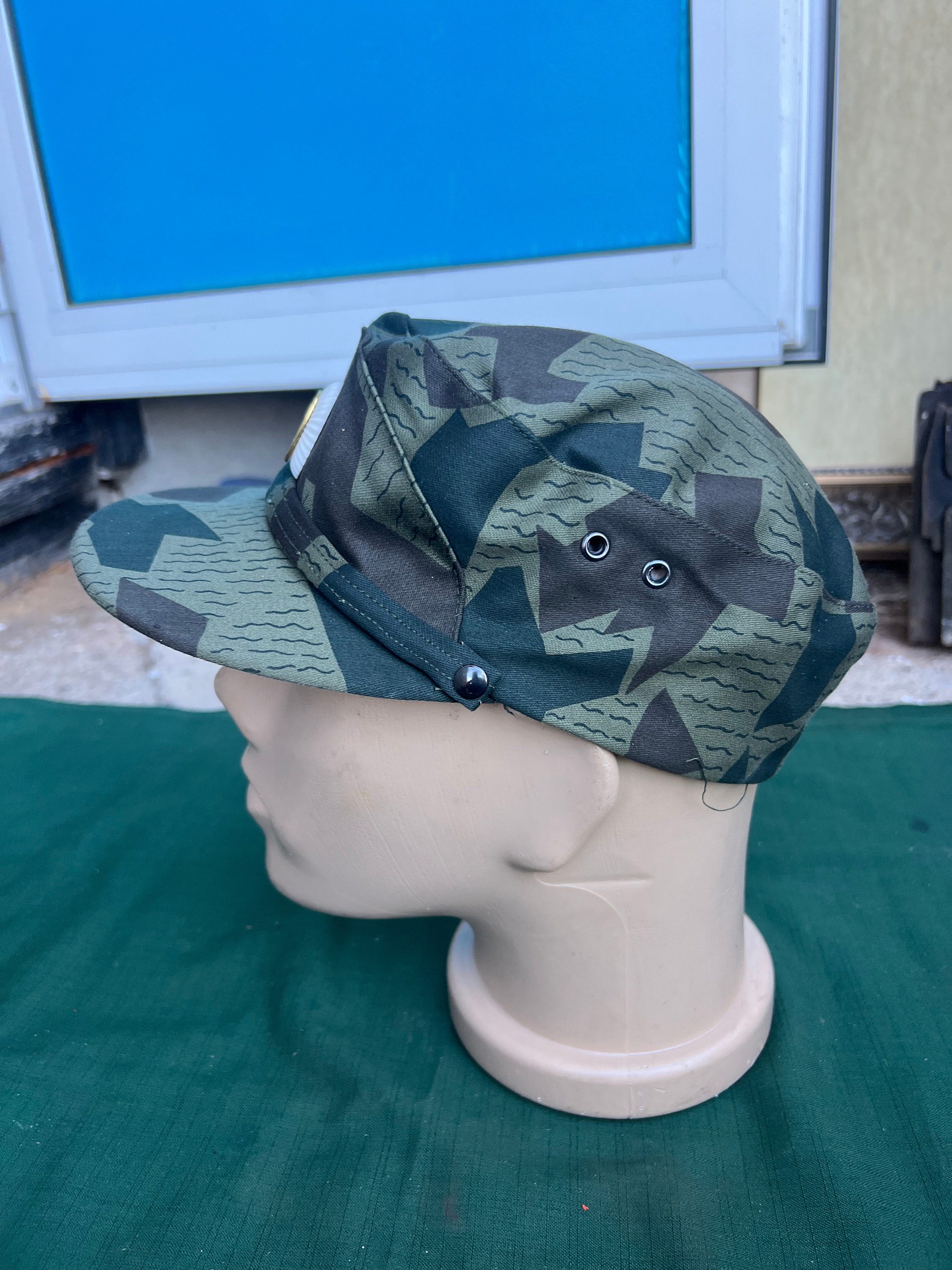 Vintage 80s Camouflage Cap, Original Bulgarian Army Cap, Military Camo ...