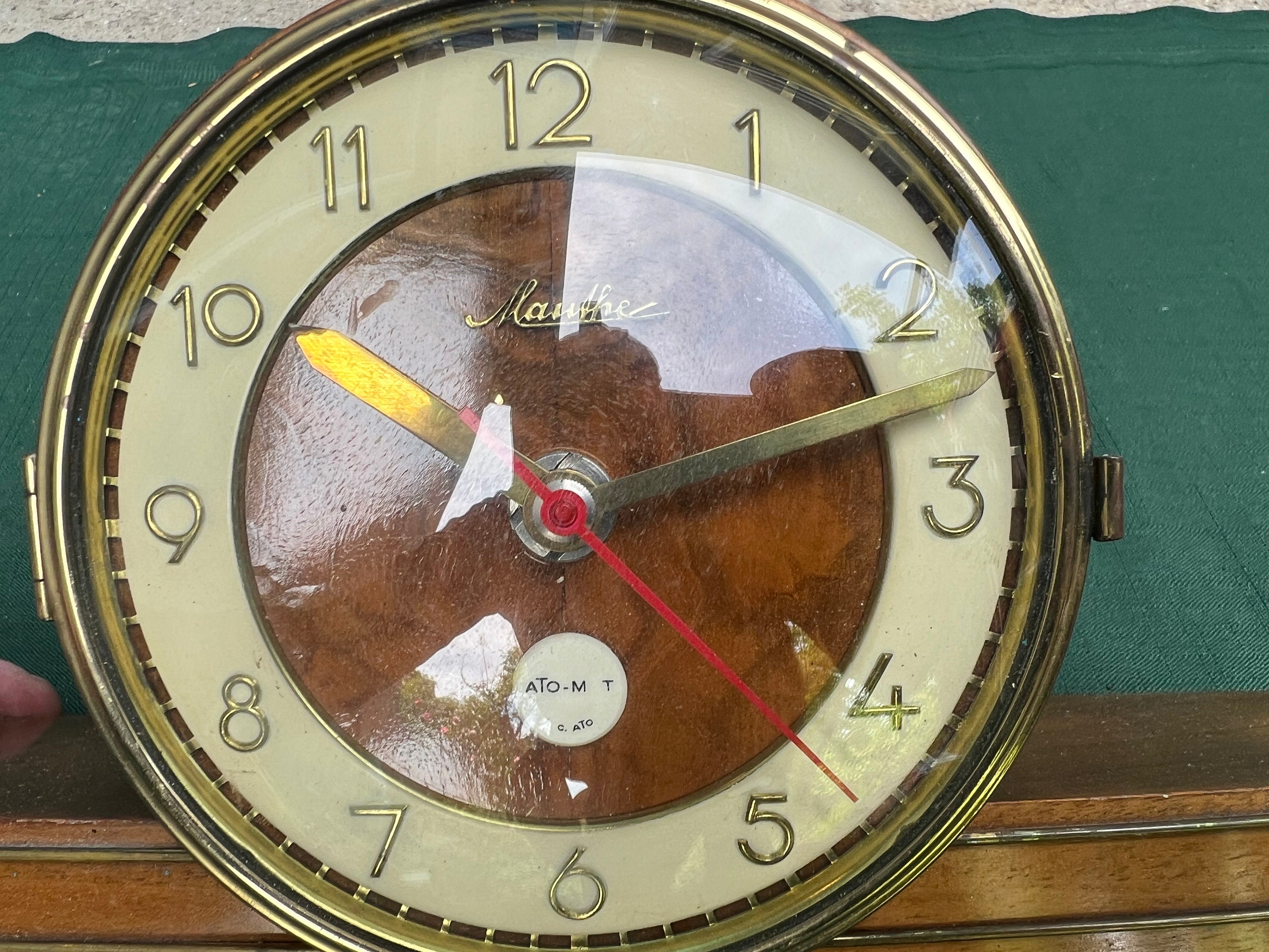 Vintage MAUTHE Mantel Clock With Clockwork - Etsy