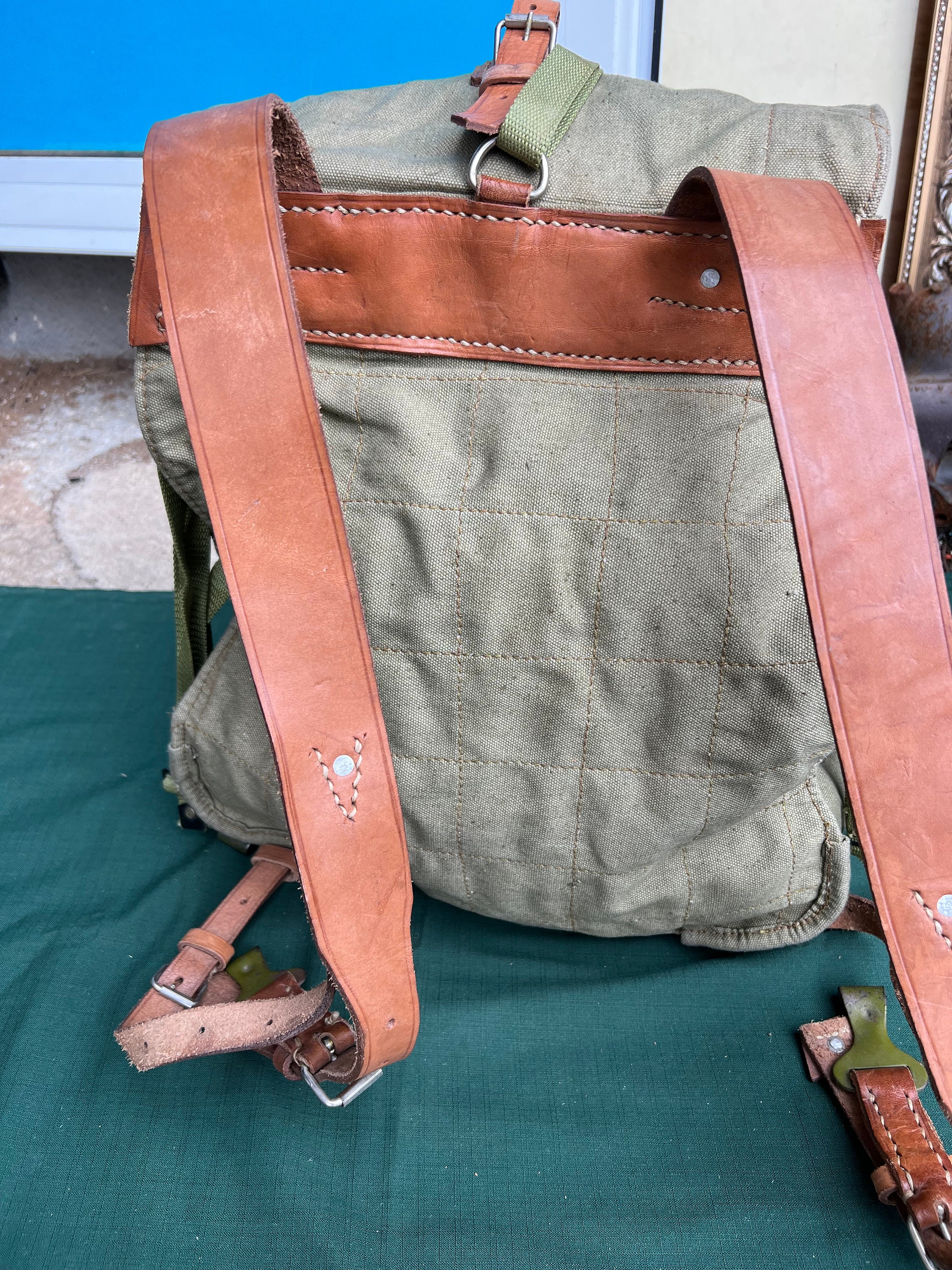 Vintage Military Backpack of the Romanian Army Retro RSR Demobil ...