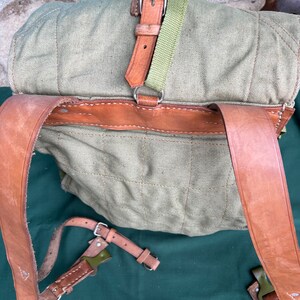 Vintage Military Backpack of the Romanian Army Retro Military Surplus ...