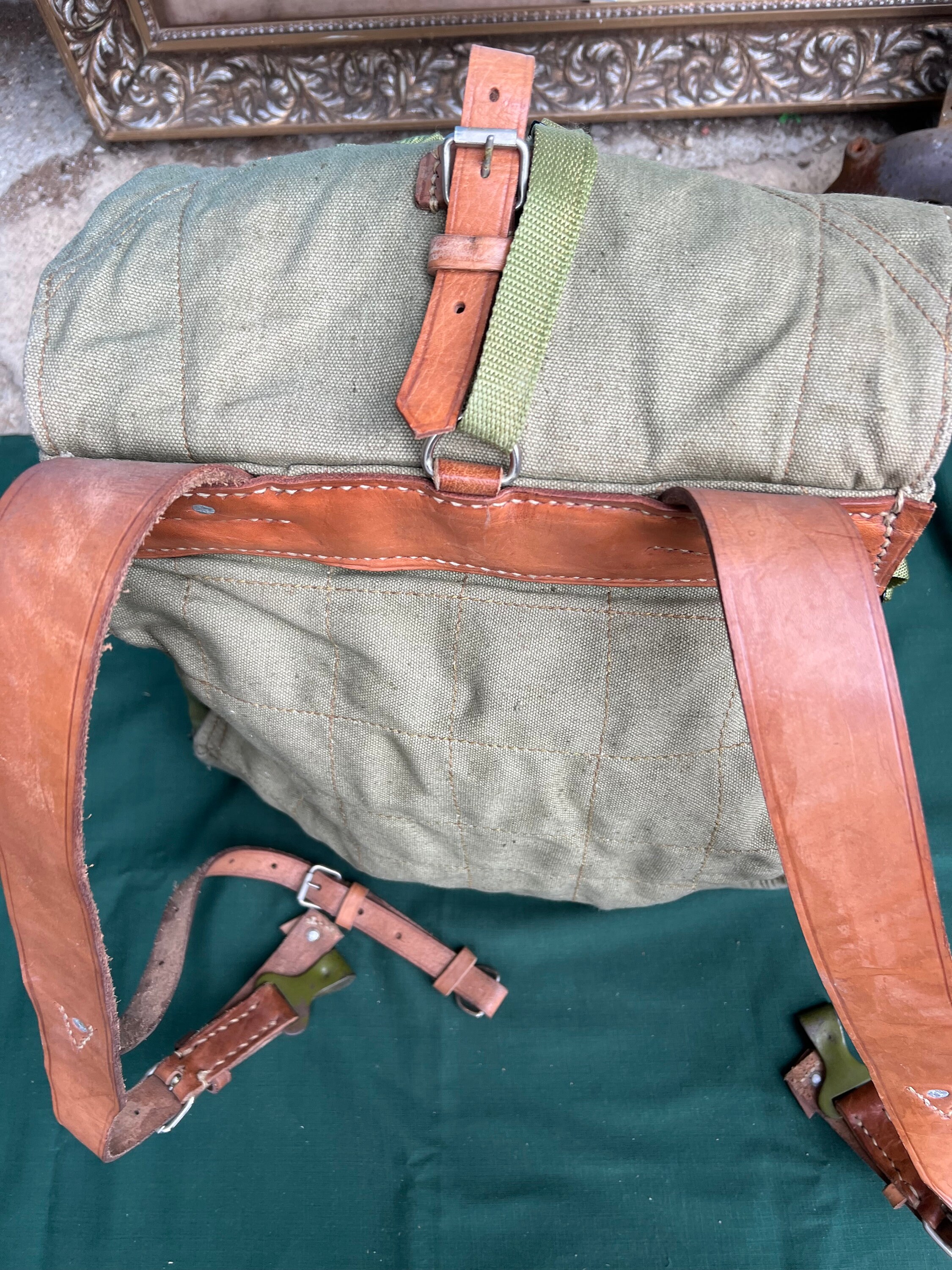 Vintage Military Backpack of the Romanian Army Retro RSR Demobil ...