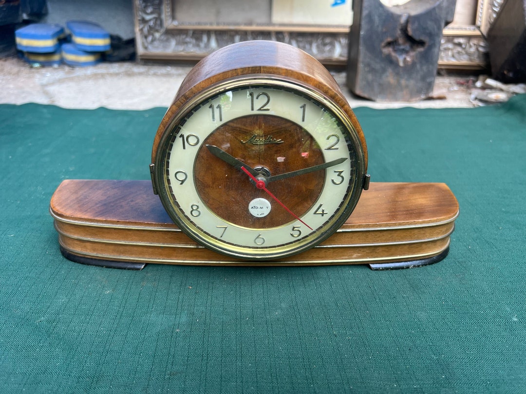 Vintage MAUTHE Mantel Clock With Clockwork - Etsy