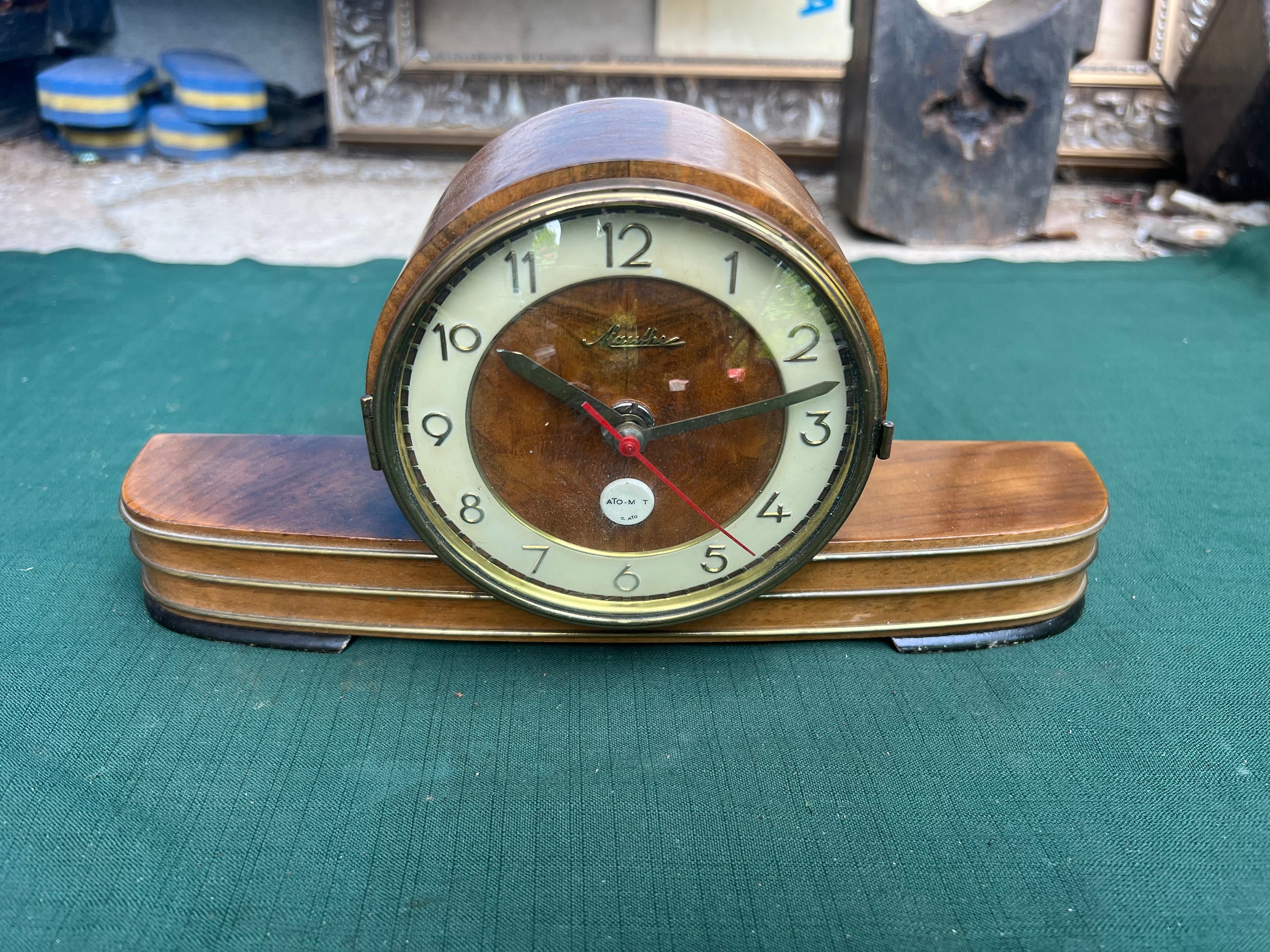 Vintage MAUTHE Mantel Clock With Clockwork - Etsy