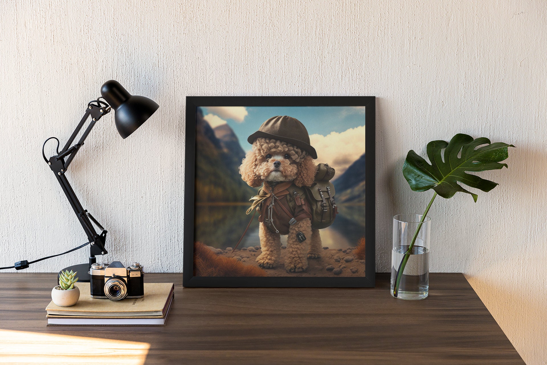 Printable Poodle Art Wall Art Adventure Animal Decor Modern Aesthetic ...