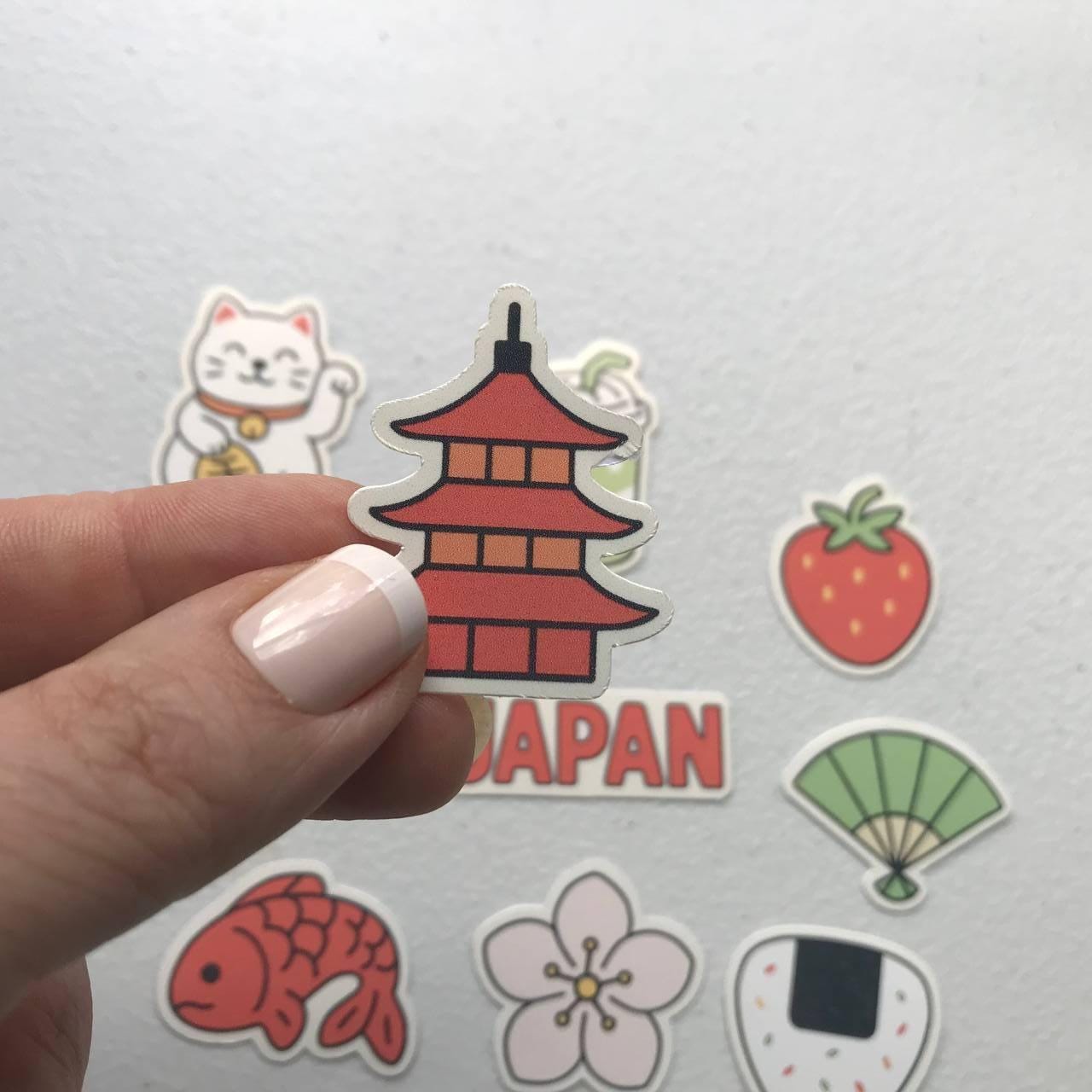 Japan Aesthetic Sticker Set (9 Pcs) | Japanese Culture Stickers for ...