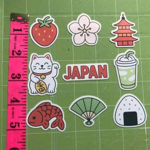 Japan Aesthetic Sticker Set (9 Pcs) | Japanese Culture Stickers for ...