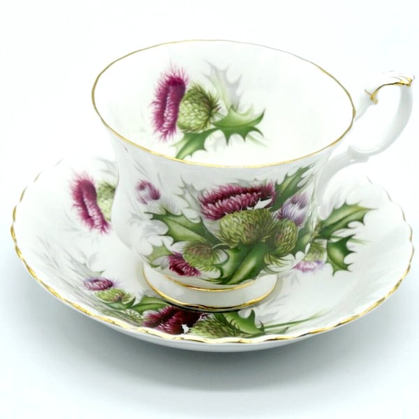 Royal Albert Highland Thistle Bone China - Etsy