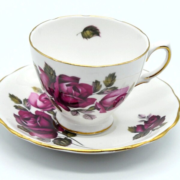 Red Rose Tea Cup - Etsy
