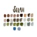 Procreate Color Palette - SELAH Colors - Earthy Tones - Procreate Tools ...
