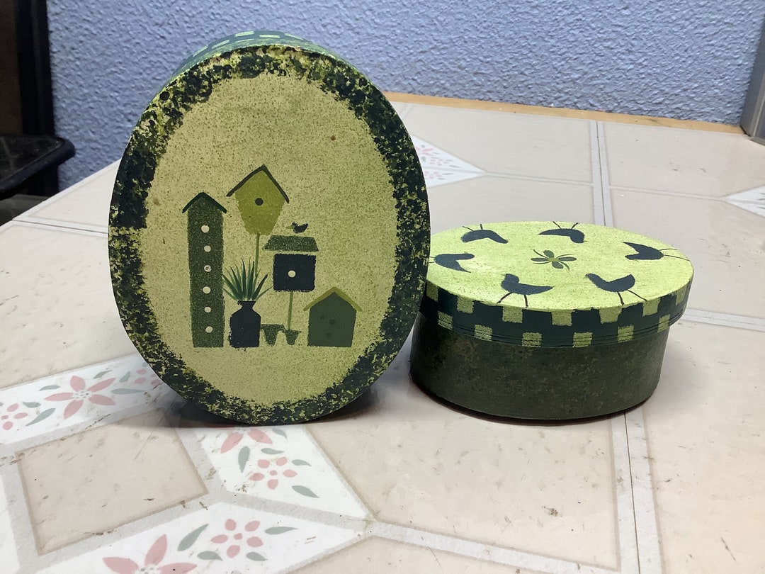 Cottage Theme Nesting Containers for Kitchen Trinkets or Just Shelf ...