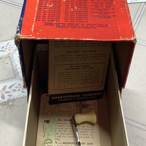 Vintage BOX for 1946M Shakespeare Service Level Wind Handle, Brochure ...