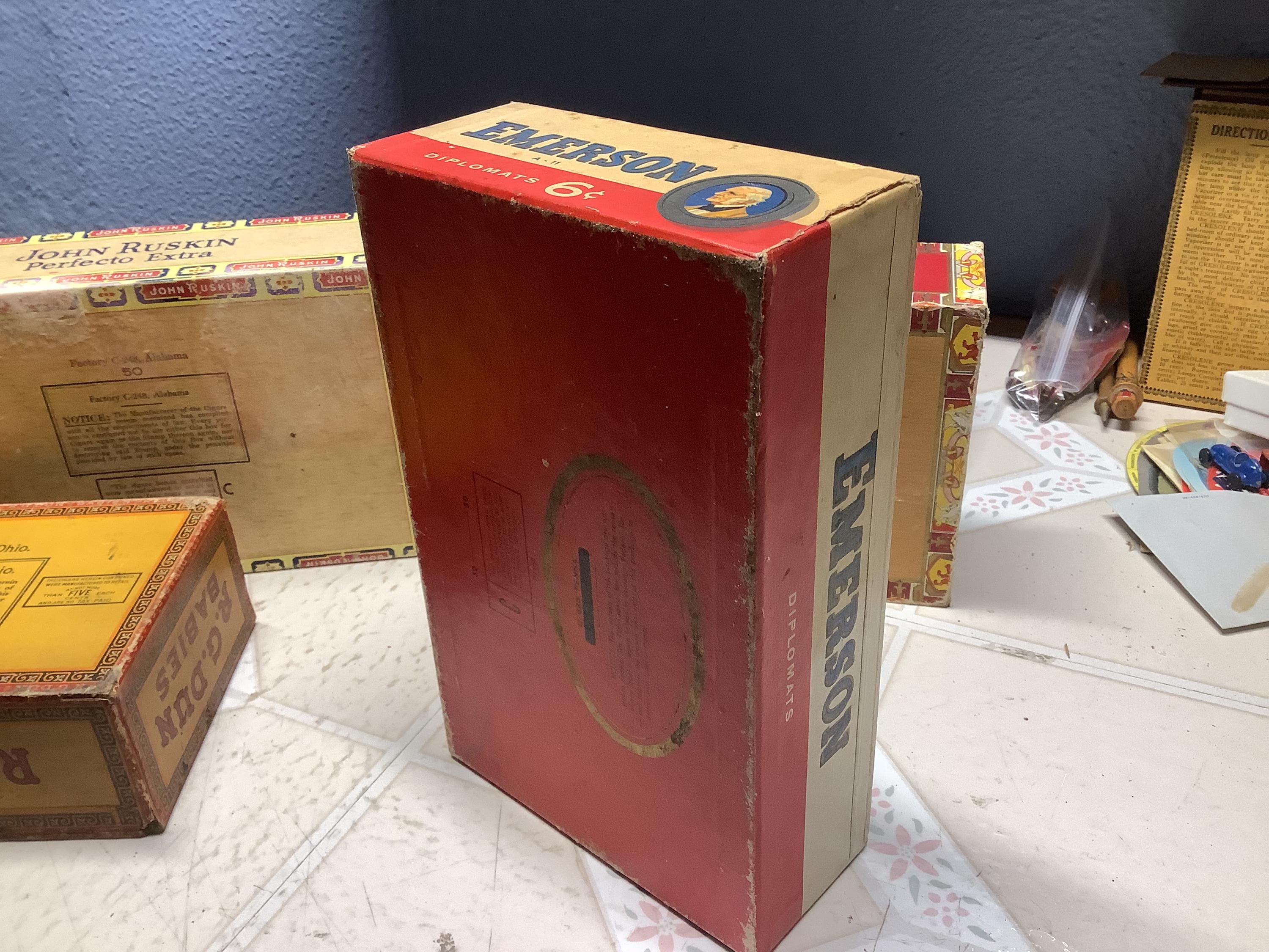 Cigar Boxes YOUR Choice Vintage Circa 1930’s Era (r.g.dun)-(john Ruskin ...