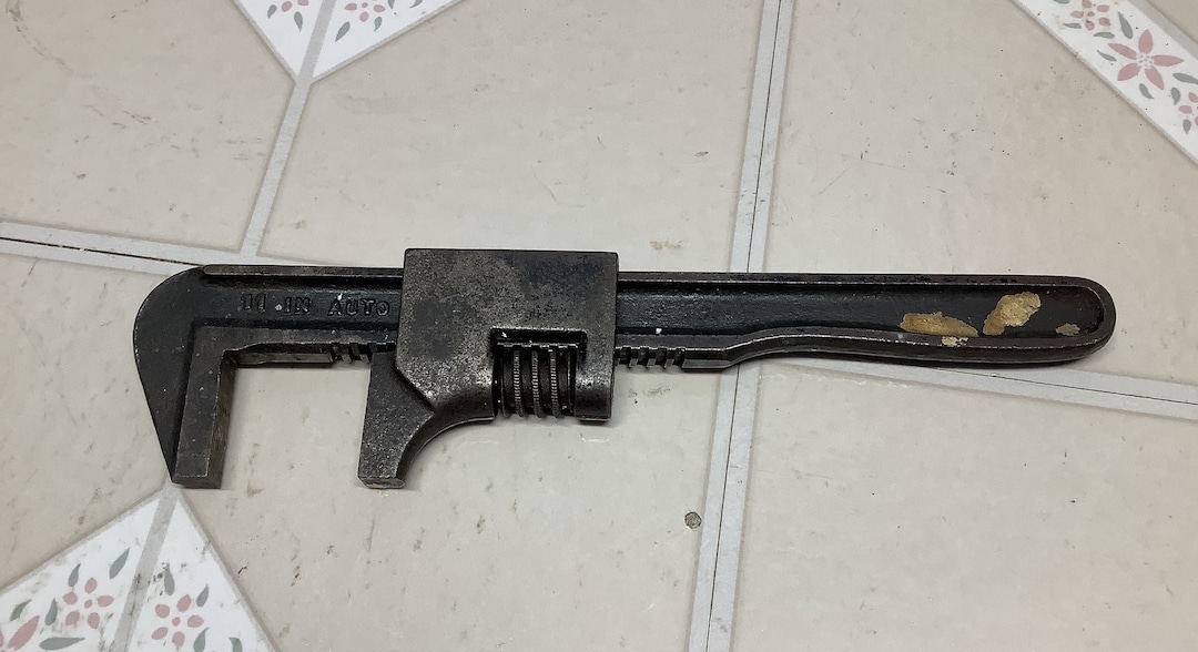 Vintage 11 Inch Auto Flat Jaw Monkey Wrench From the 1950s. Came Out of ...