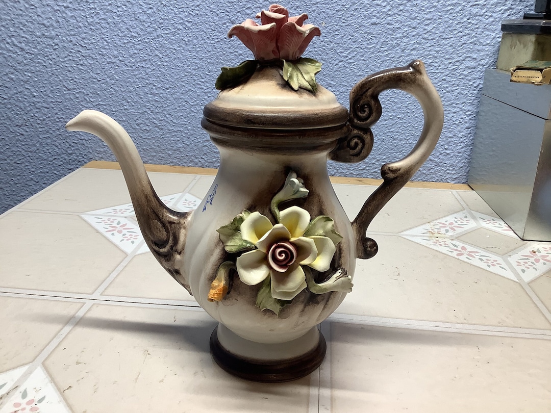 Vintage N Crown Mermaid Mark Capodimonte Porcelain Flower 8 - Etsy