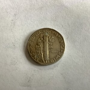 1939 D Mercury Silver Dime VF-20 Condition Diagonal Bands Showing and ...