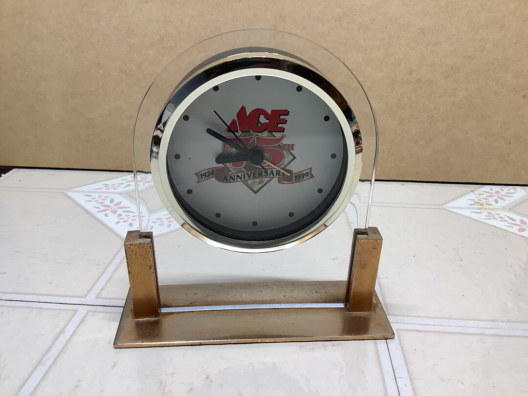 Ace Hardware 75th Anniversary Table Clock 1924-1999 - Etsy