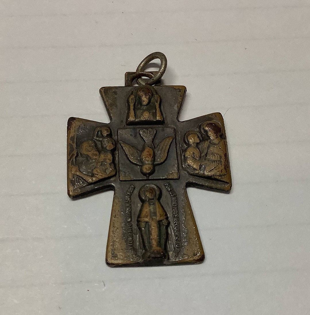 Five-way Medal Cross Circa 1940’s Heavy Maltese Wedge Style W St ...